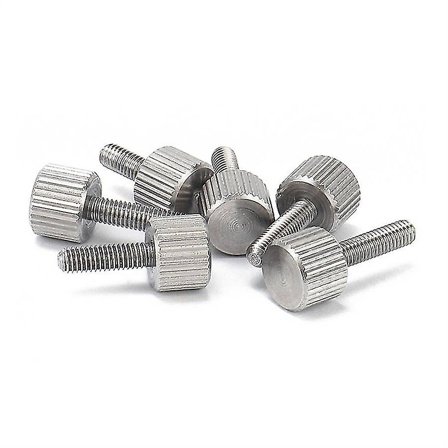 Knurled Stainless Steel Thumb Screw M3 M4 M5 M6 Flat Head Thumbscrew Bolt 20pcs | Fruugo UK