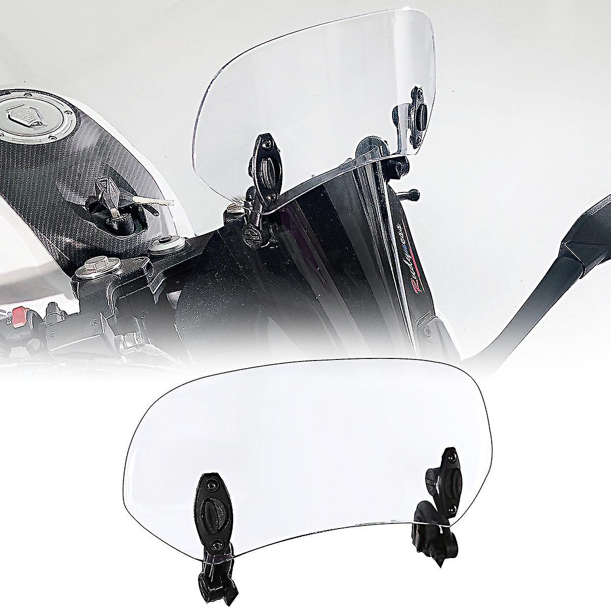 Universal Motorcycle Risen Adjustable Wind Screen Extension Windshield ...