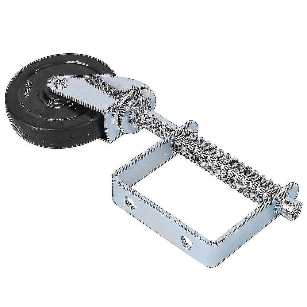 4 Inch Rubber Gate Wheel Spring Loaded Swivel Caster Heavy Duty 220lbs ...