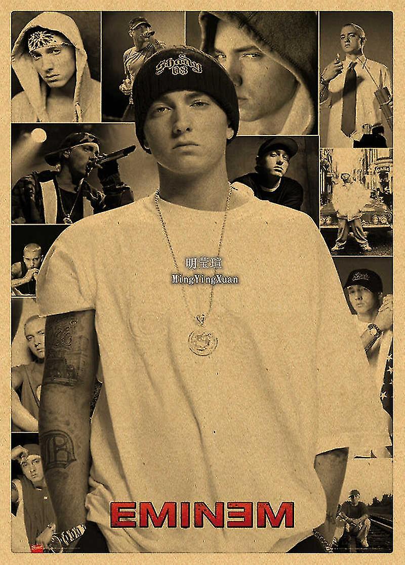 Eminem Posters,8 Mile Poster,hip Hop Rapper Singer Eminem Poster Kraft ...