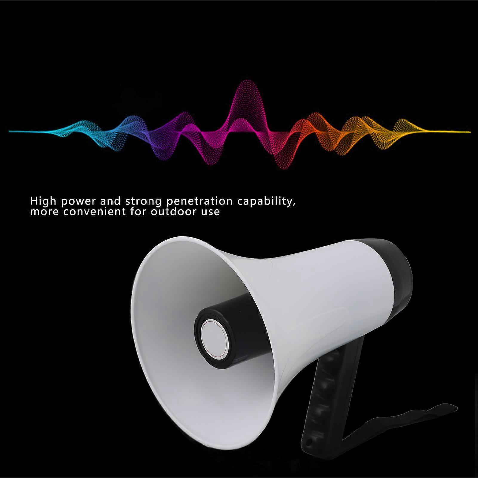 Portable Megaphone Bullhorn 30W Power Megaphone Speaker 300S Recording ...