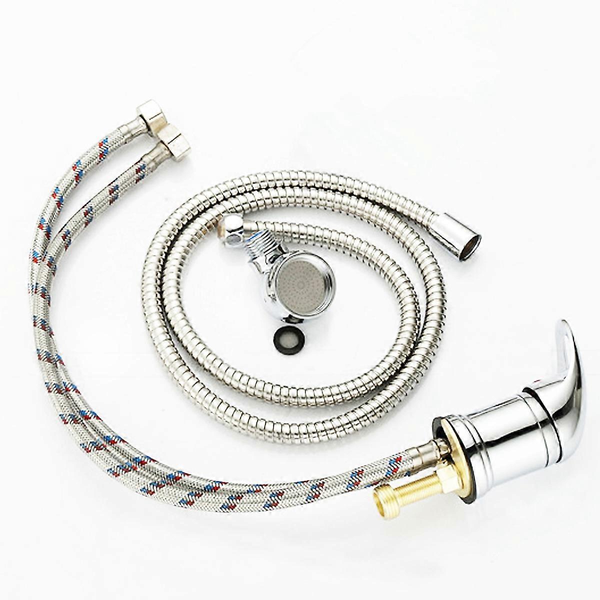 Single Wide Tap Bath Sink Shower Hose Push on Mixer Hairdresser Pet ...