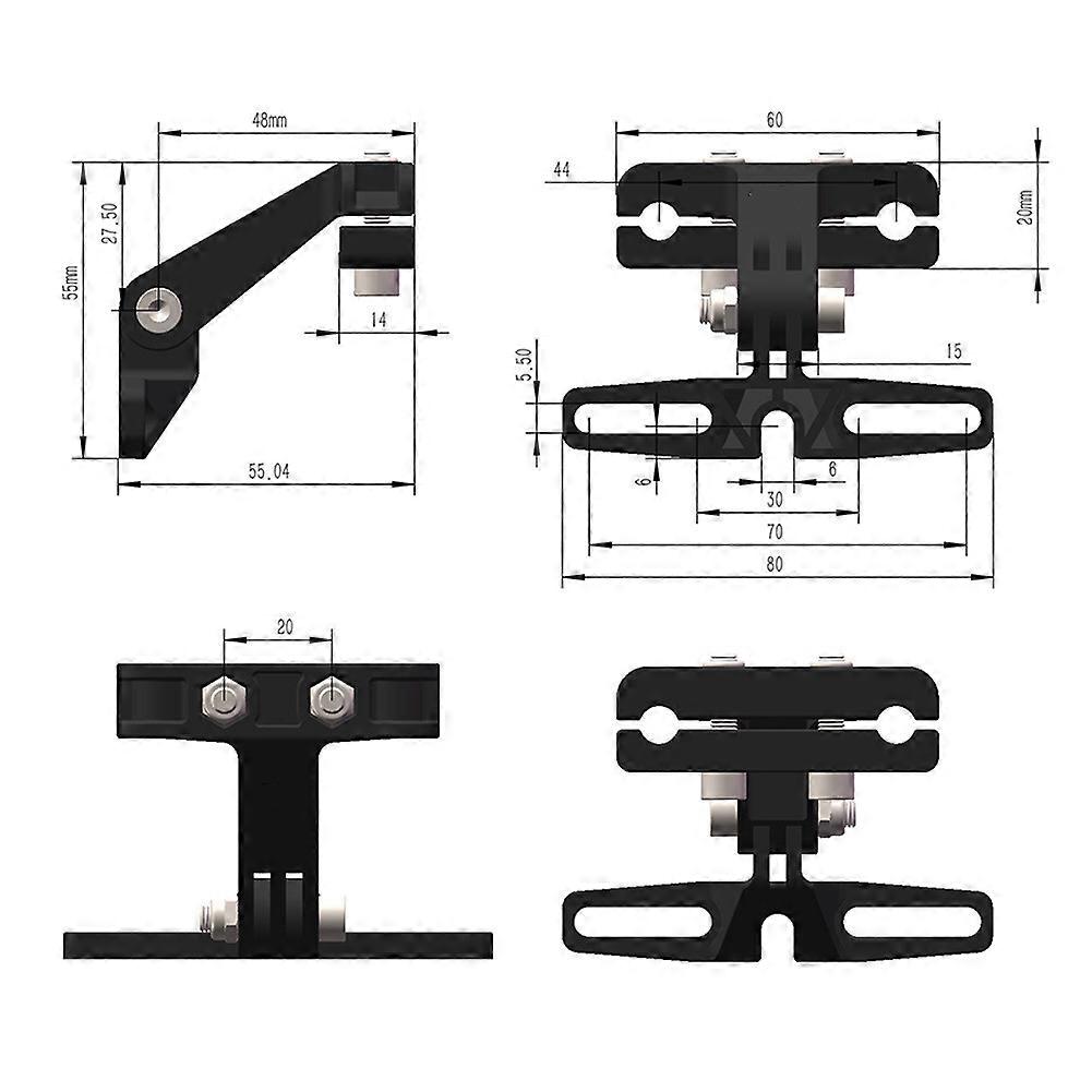 Electric Bicycle Tail Light Bracket Rear Light Bracket Bicycle Camera ...