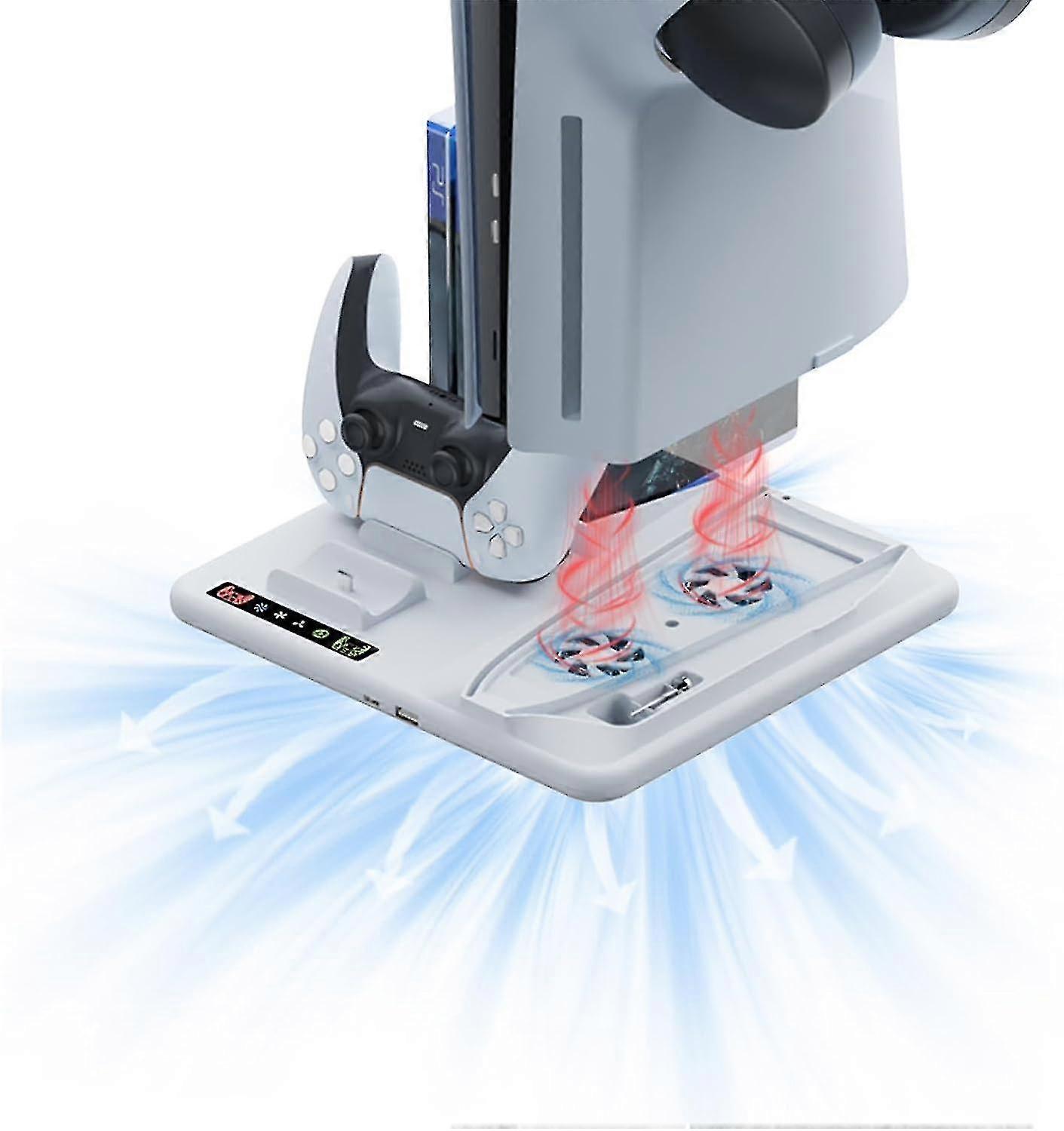 Ps5 Slim Stand And Cooling Station With Dual Controller Charging ...