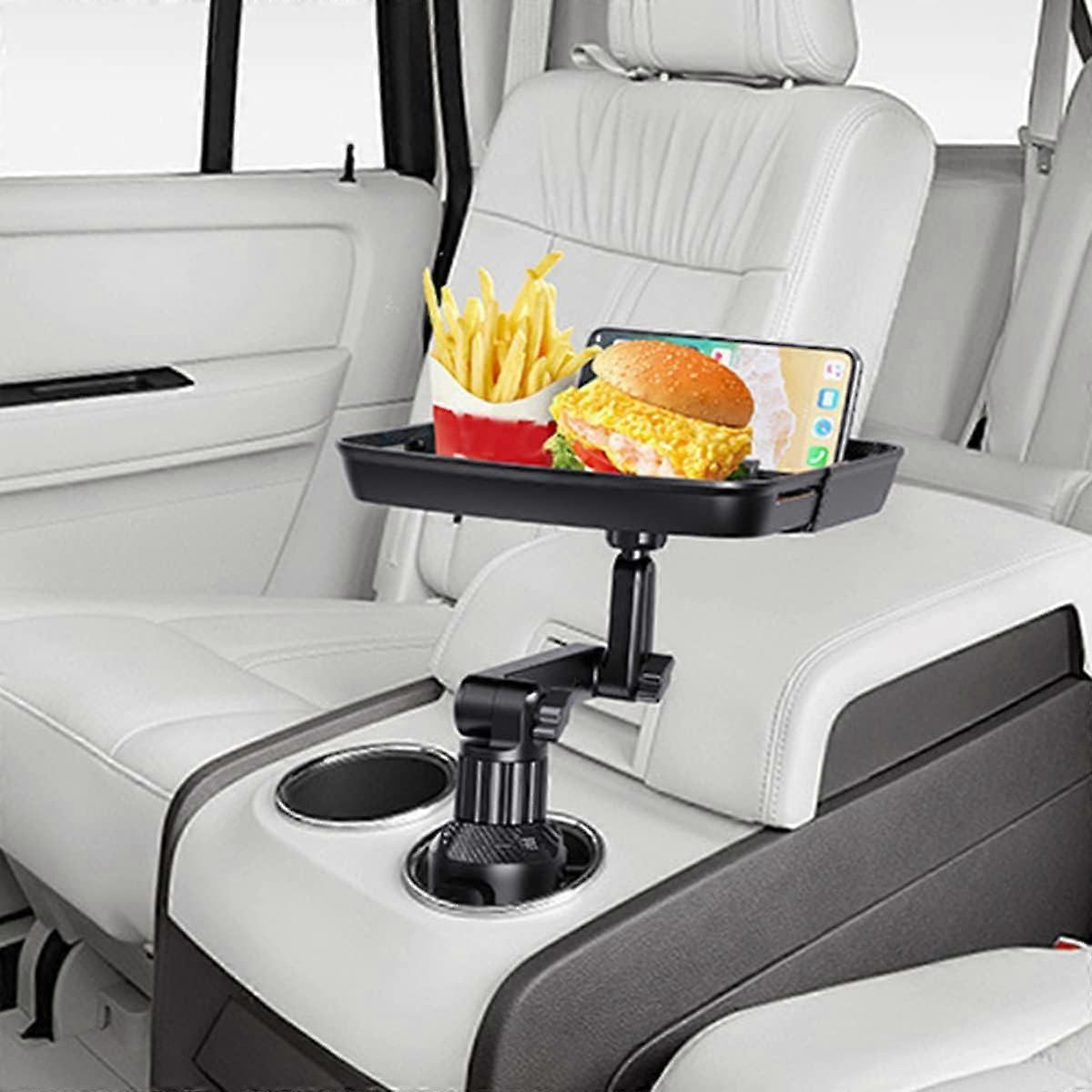 Car Tray for Eating Retractable Car Tray Tables 360-Degree Swivel Car ...