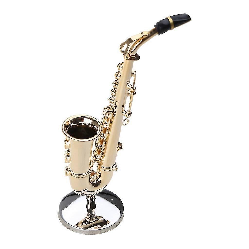 Mini Saxophone Model Miniature Sax Model Musical Decorative Ornaments ...