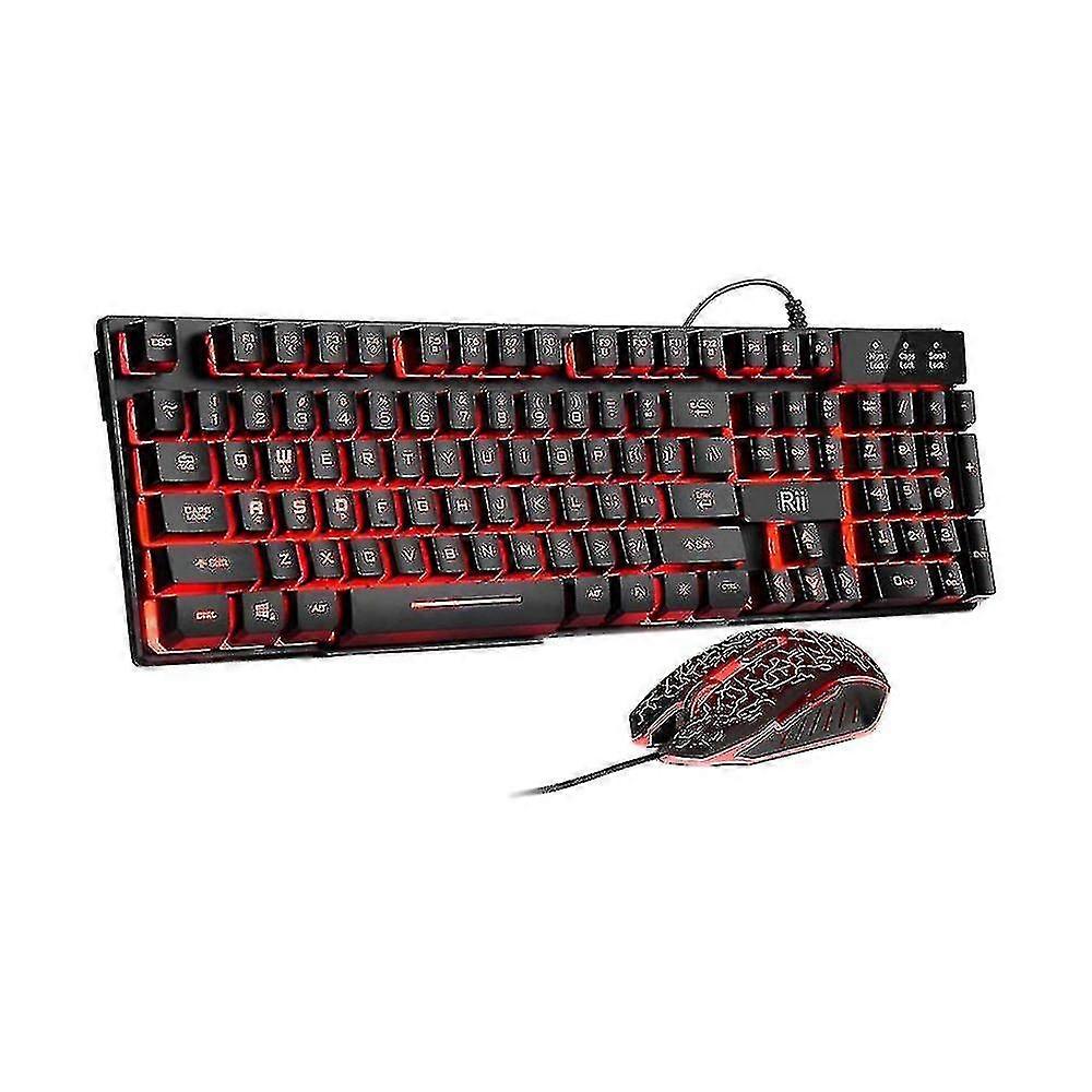 Rii Gaming Keyboard And Mouse Set 3led Backlit Manipulator (rk108 ...