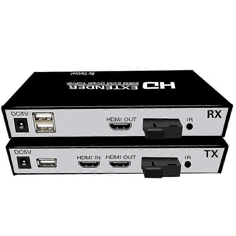 Hdmi fiber optic converter support usb control 20km fiber optical ...
