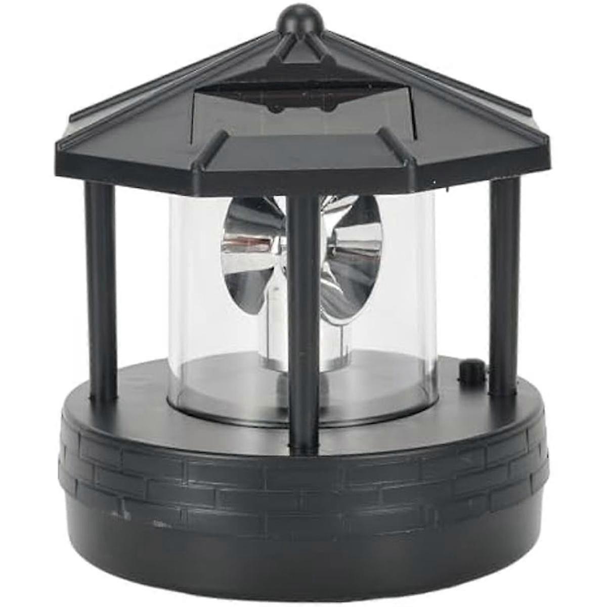LED Solar Powered Lighthouse,360 Degree Rotating Lamp LED Solar ...
