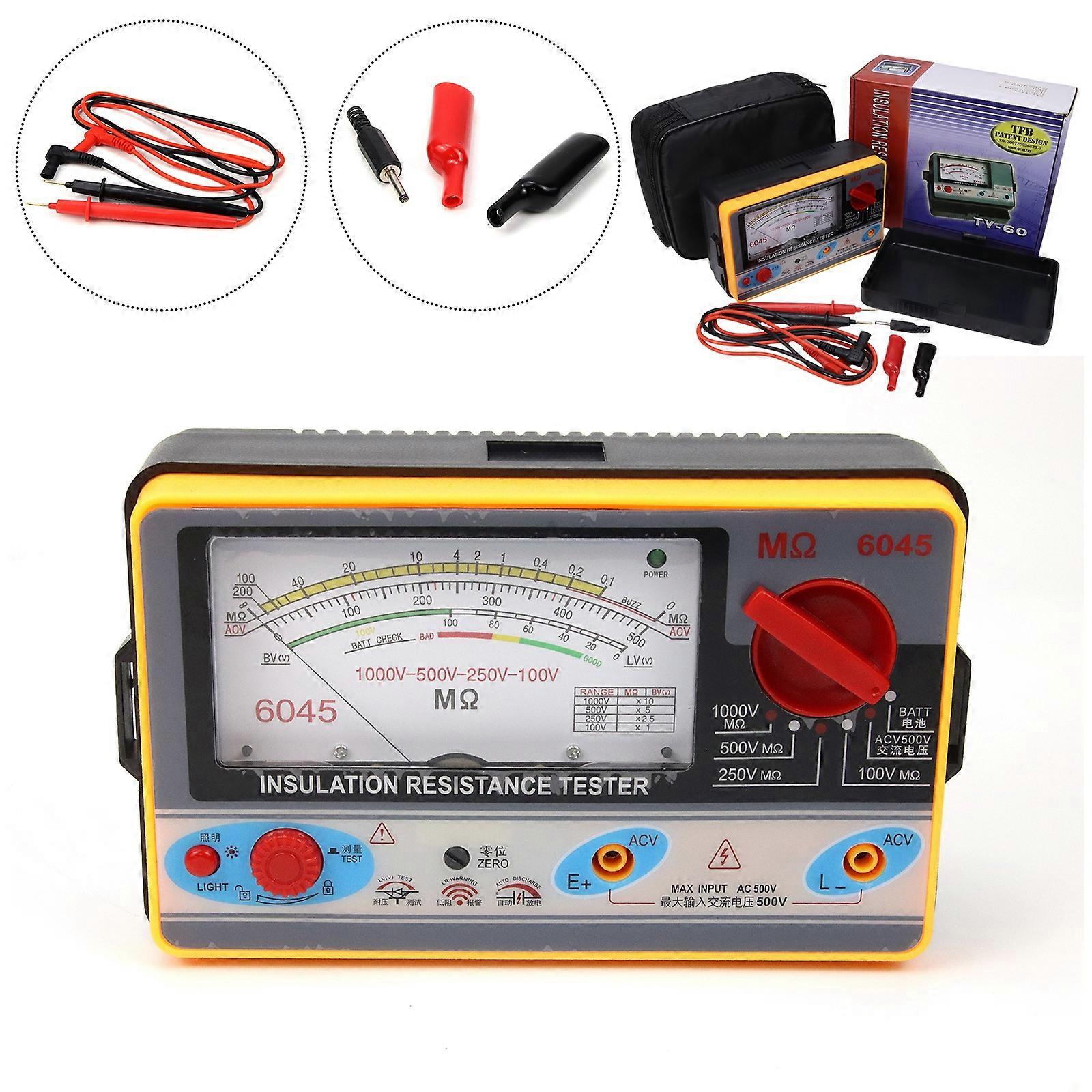 1000V 2000M Digital Insulation Resistance Tester Meter Megohmmeter ...