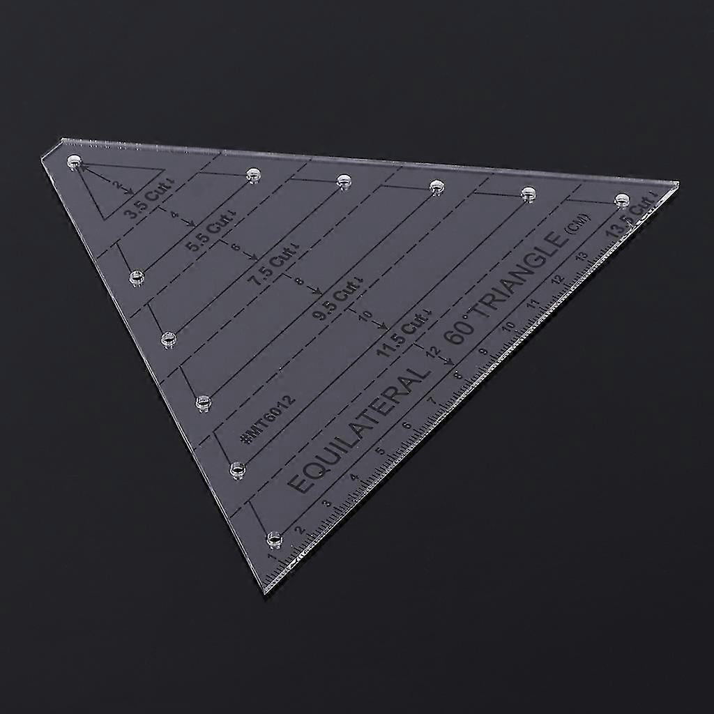 60 Degree Equilateral For Triangle Quilting Ruler Template Diy Sewing ...