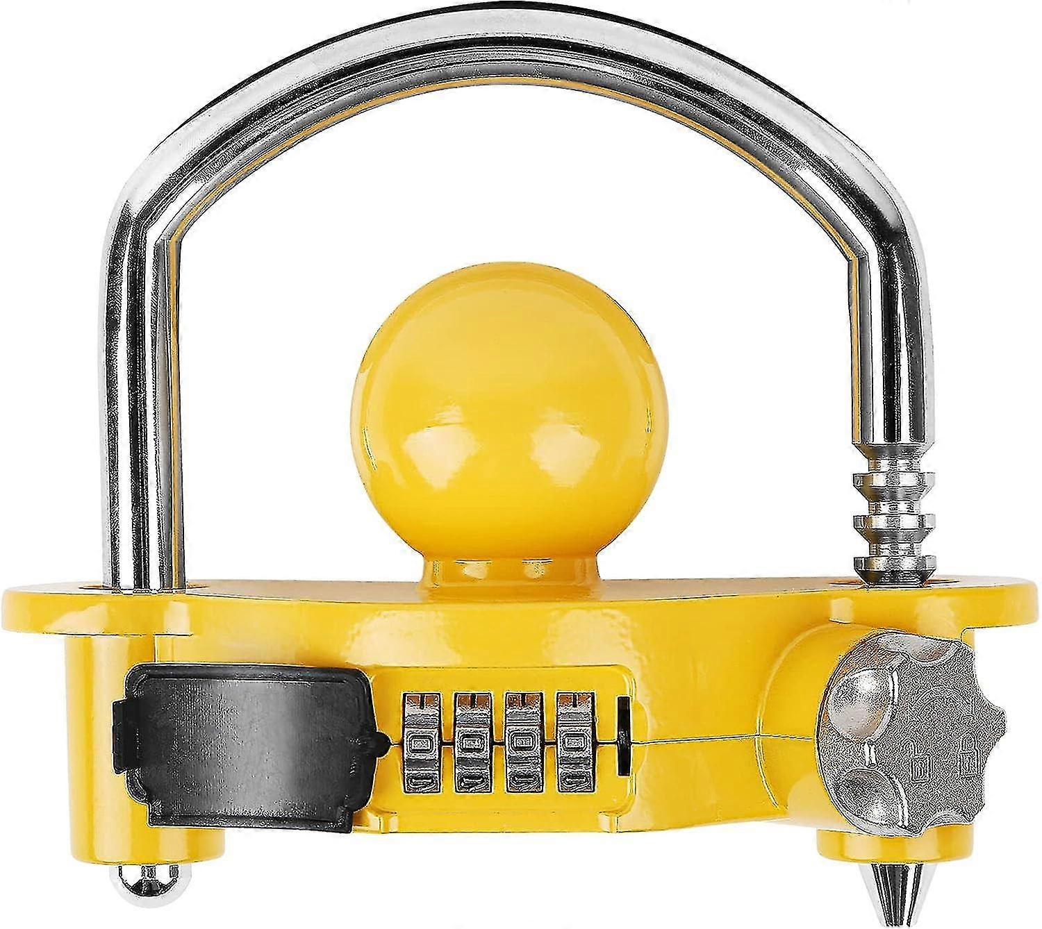 Trailer Ball Lock Hitch Coupler Towing Lock Adjustable Easy ...