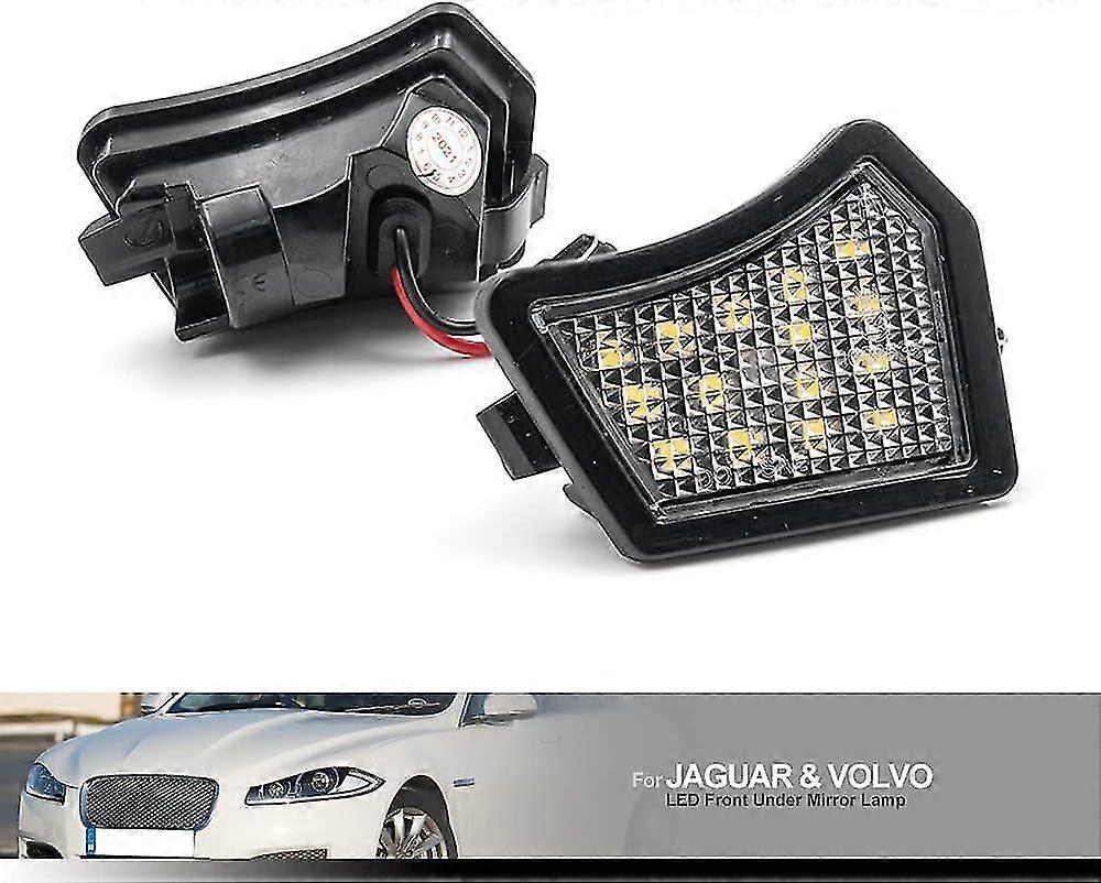 2pcs Led Rearview Mirror Puddle Light Rear View Mirror Welcome Courtesy ...