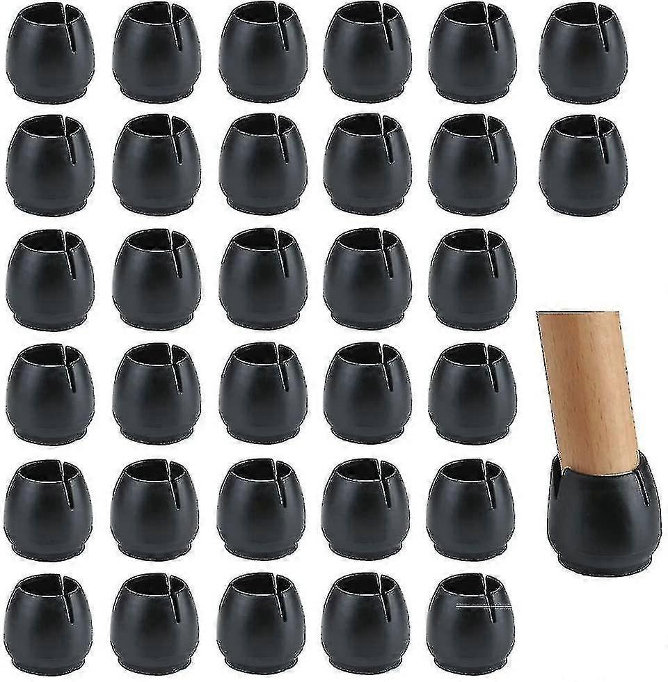 Rubber Chair Caps Feet Pads Black Chair Caps Chair Leg Protectors Chair ...