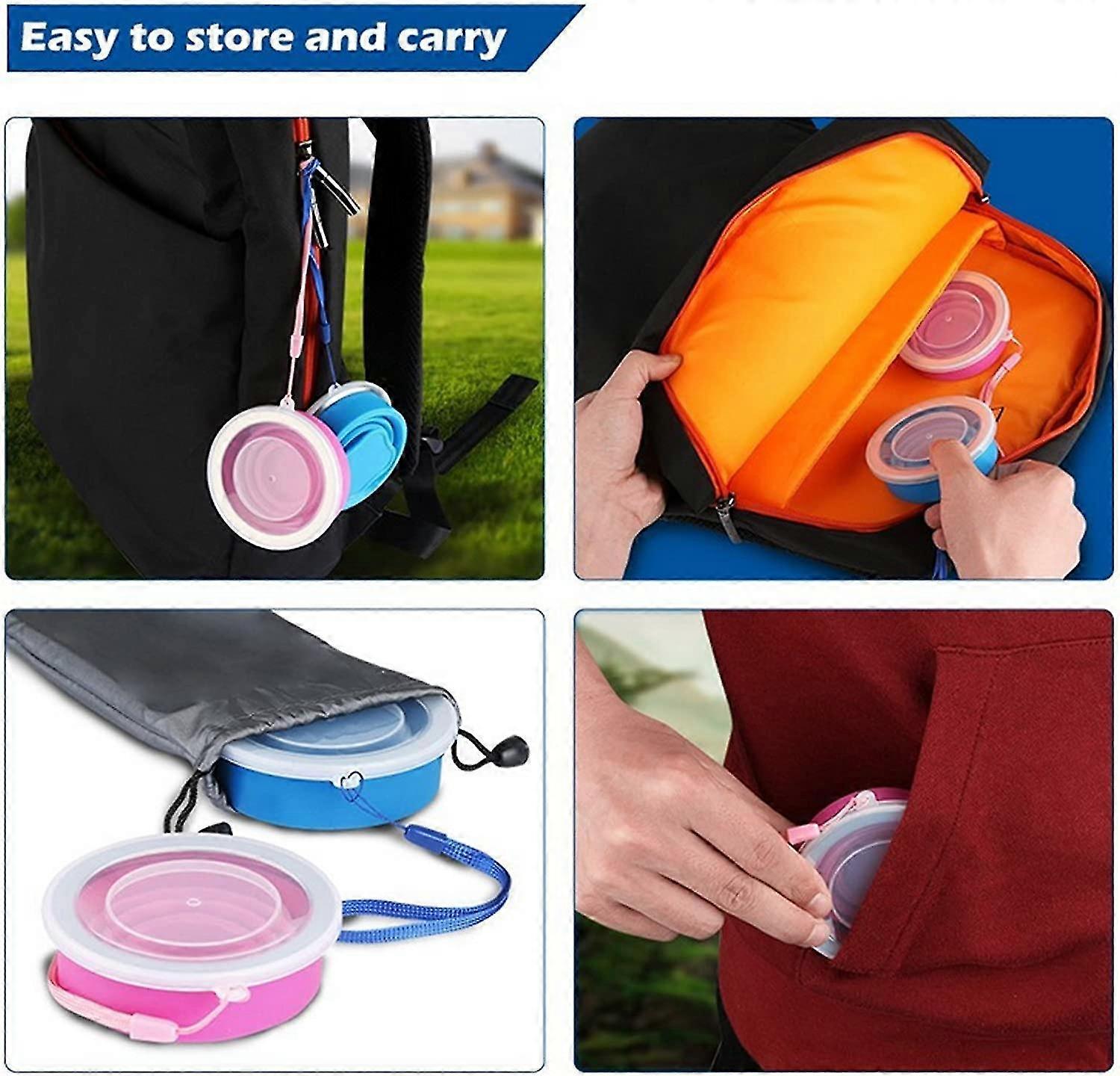 Collapsible Travel Cup Portable Folding Camping Mug Space Saving Free ...