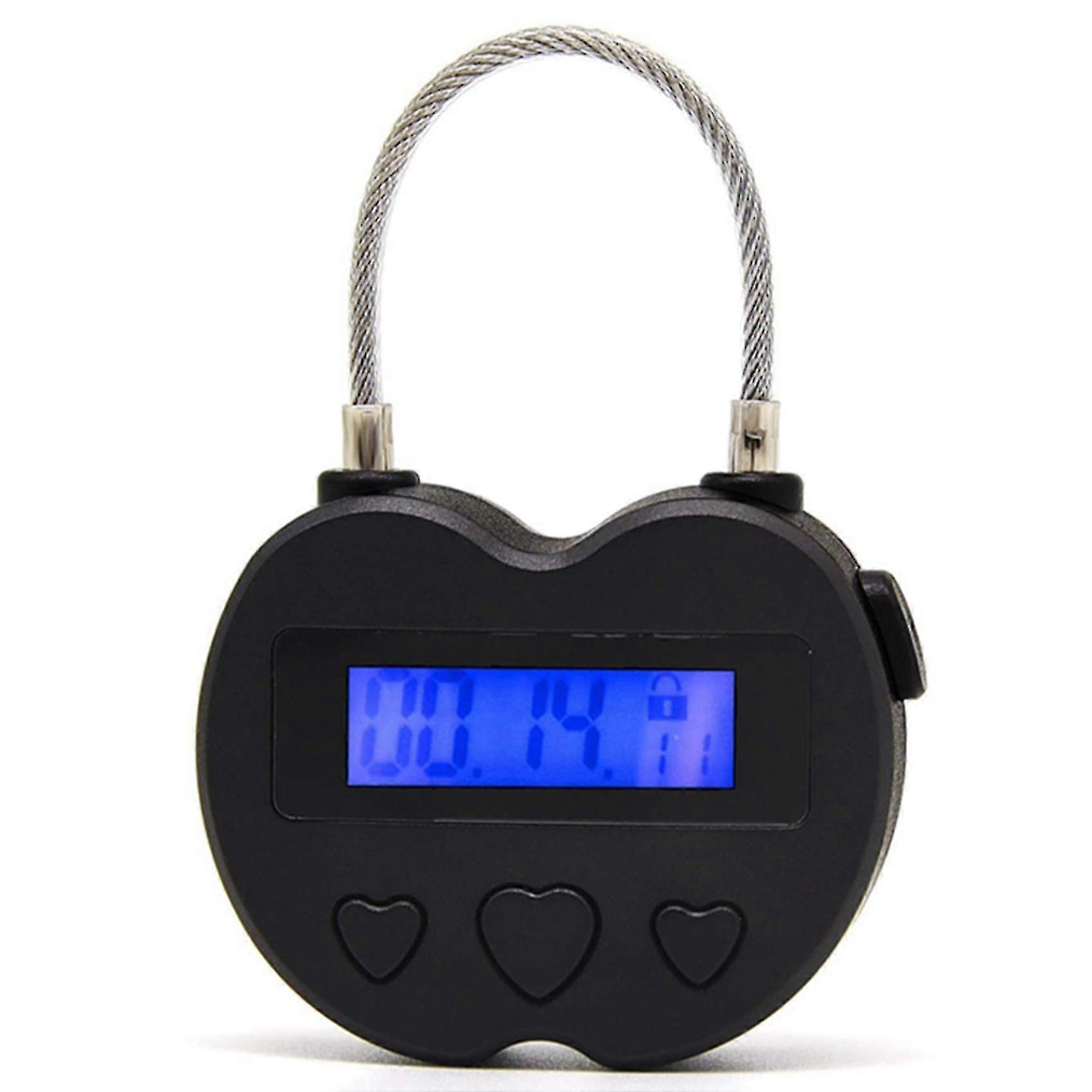 2x Smart Time Lock Lcd Display Time Lock Usb Rechargeable Temporary ...