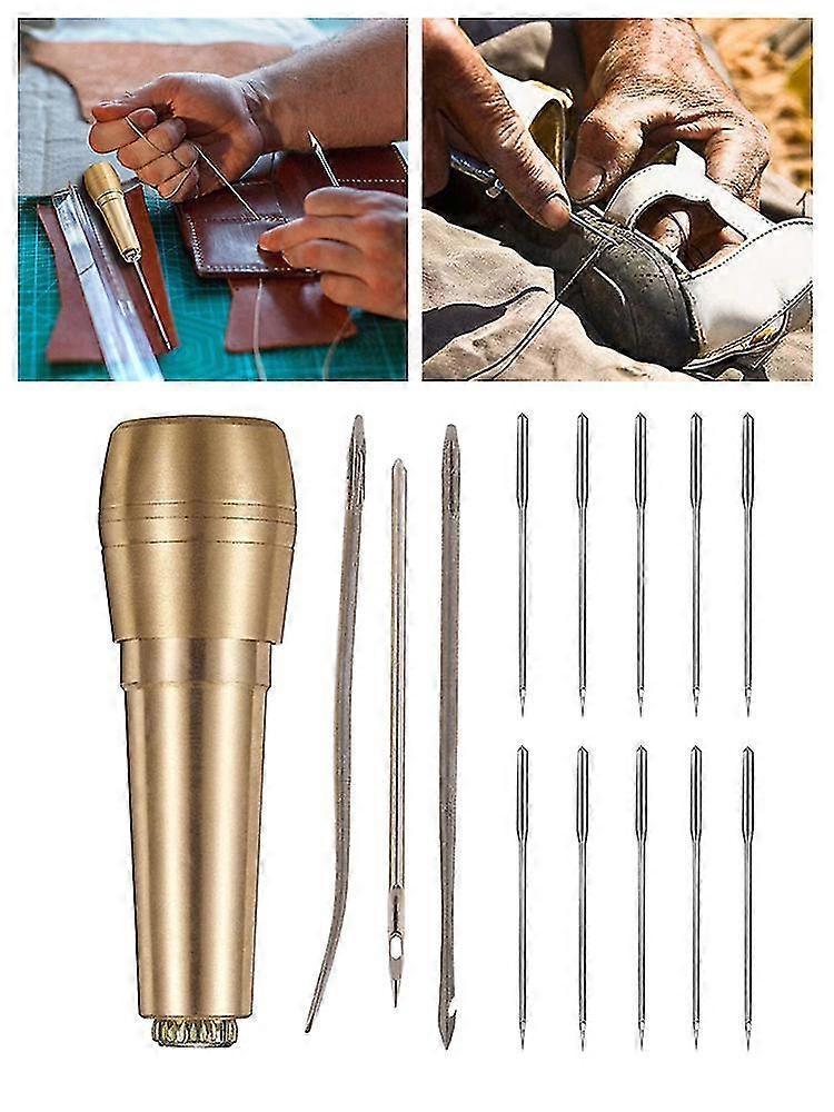 1set Sewing Shoe Repair Sewing Tool Needle Awl Leather Craft Boots Kit ...