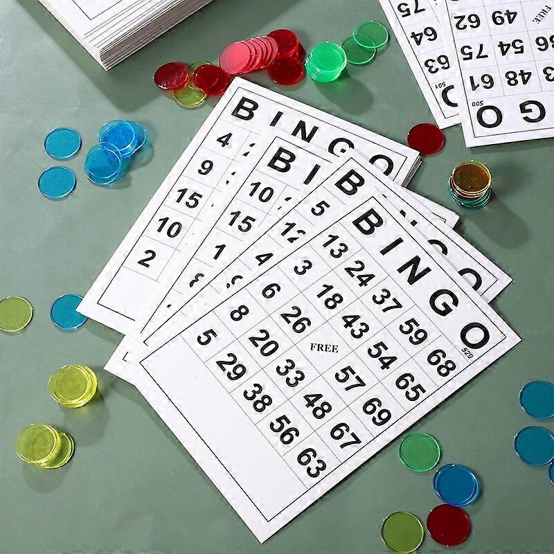 Bingo Card Bingo Game Cards With Unique Numbers Family Bingo Game ...