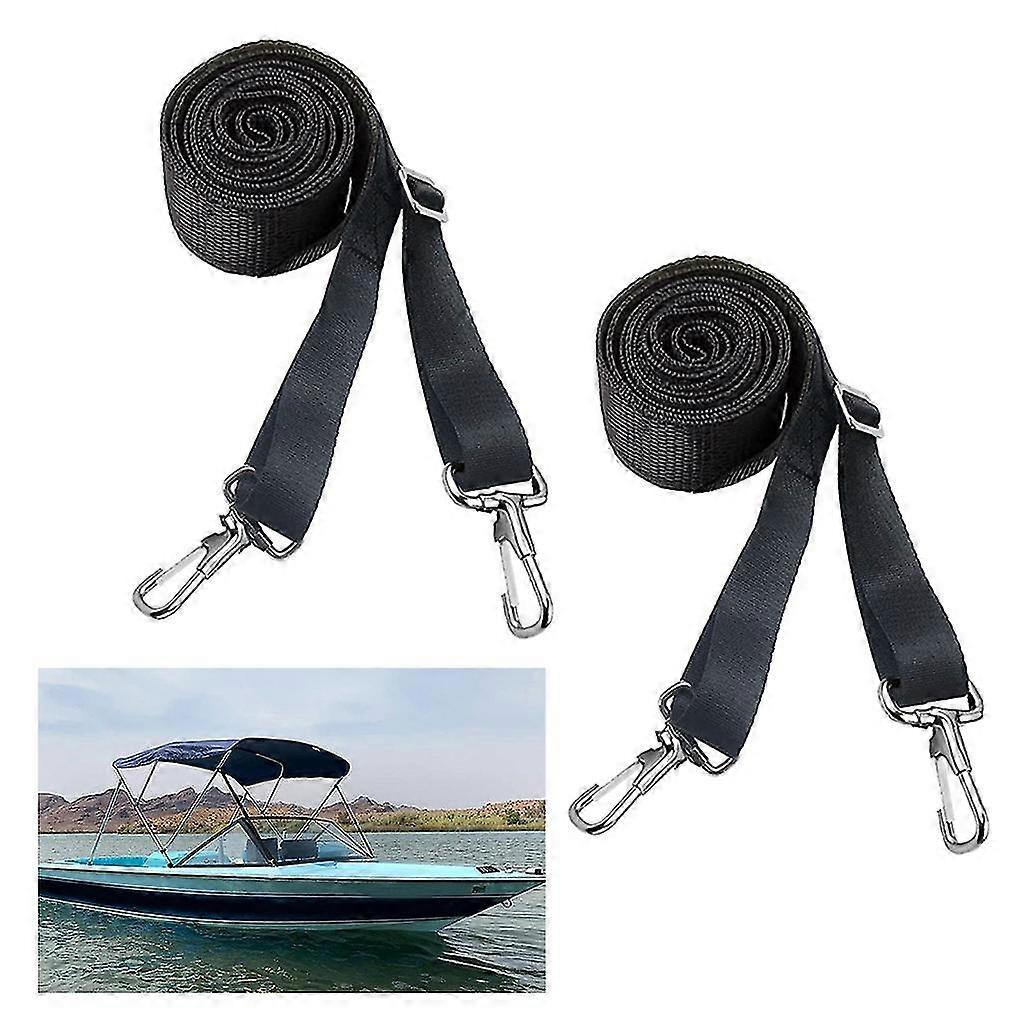 Marine Awning Webbing Straps with Stainless Steel Snap Loop Bimini Top ...