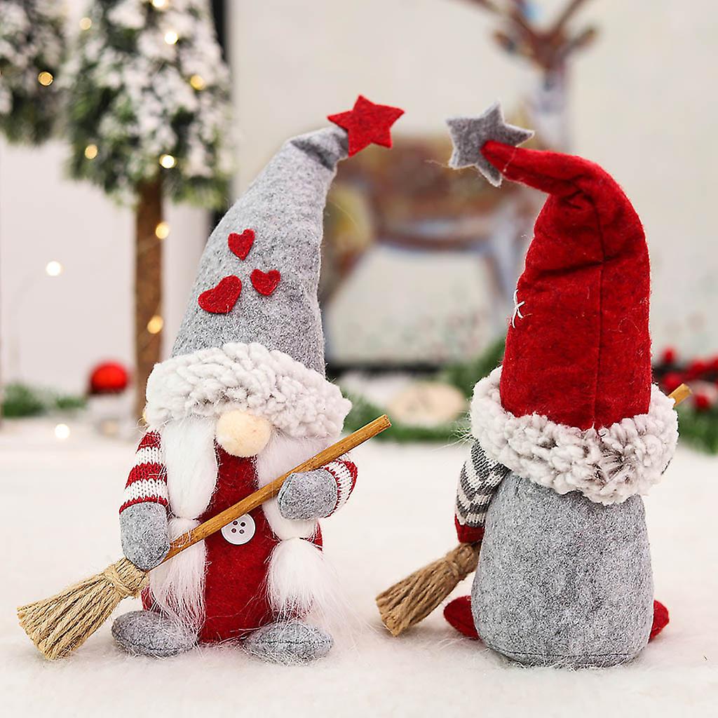 Nice Swedish Gnome Plush Sweeping Gnome With Broom Figurine Xmas ...