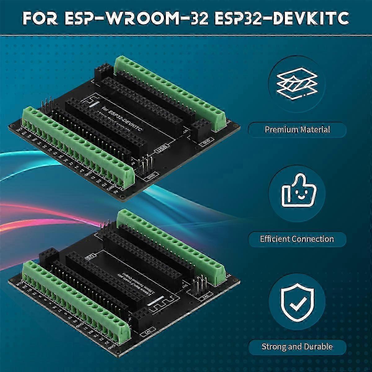 Esp32 Expanding Board Breakout Board For Esp Wroom 32 Esp32 Devkitc Gpio 1 Into 3 38pins Esp32