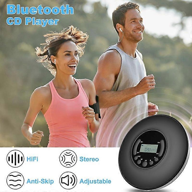 Portable CD Player MP3 Music Player with Stereo Earbuds and Bluetooth ...