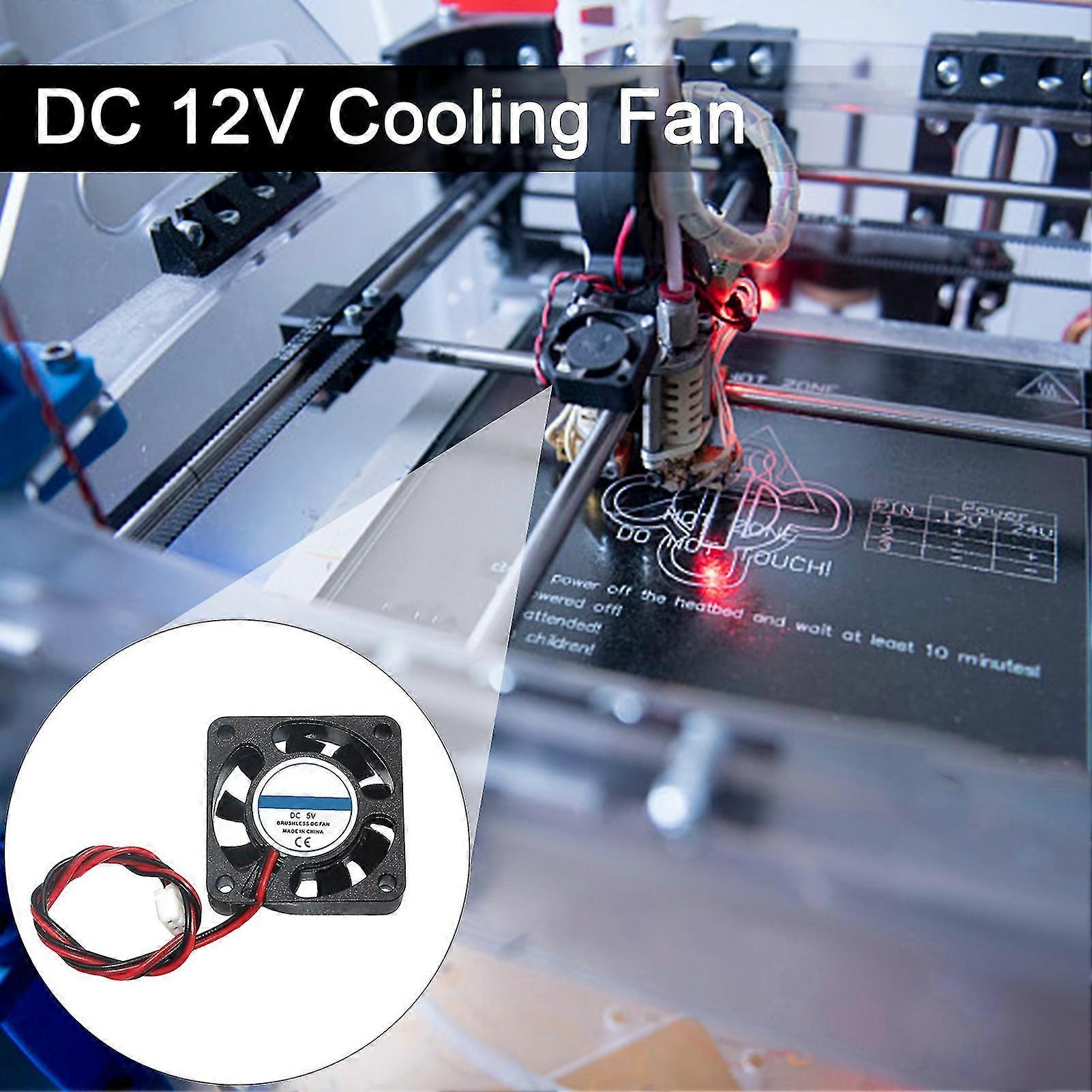 3D Printer Cooling Fan 40x40x10mm DC 5V/12V/24V Low Noise Blower Fan ...