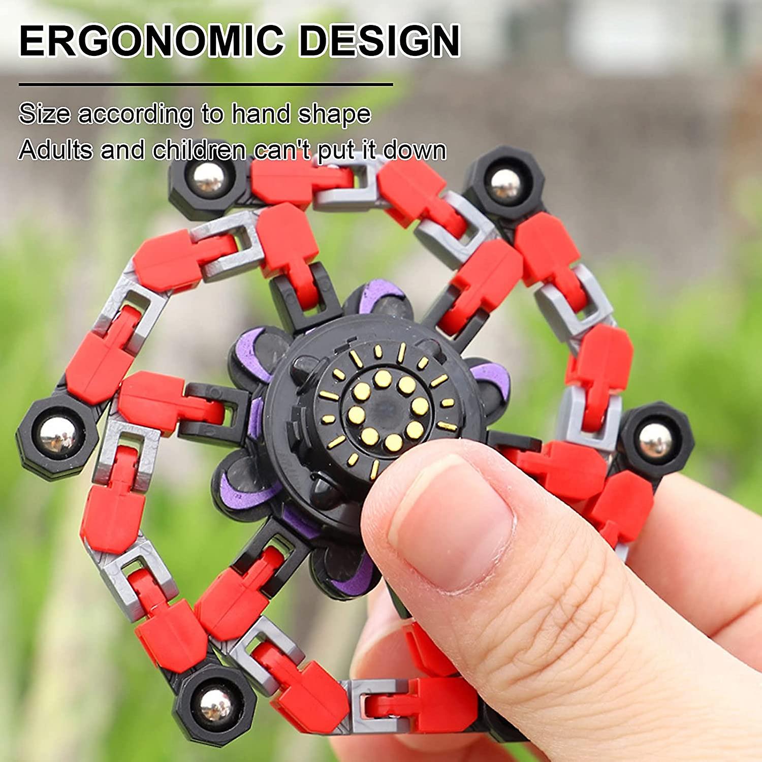 Finger Hand Spinning Top Focus Toy with Transformable Deformation Chain ...
