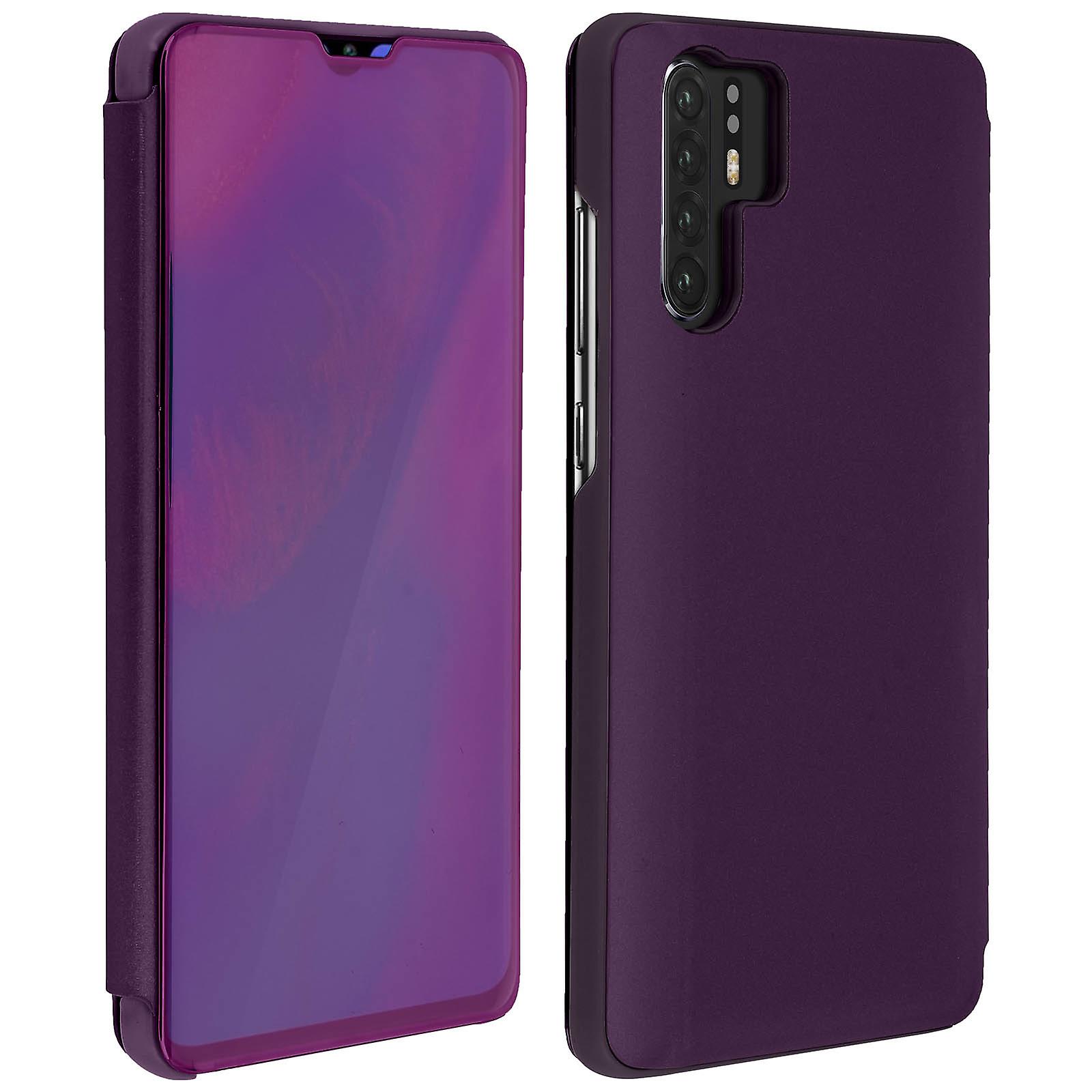 Flip Case, Mirror Case for Huawei P30 Pro, Standing Cover - Purple ...