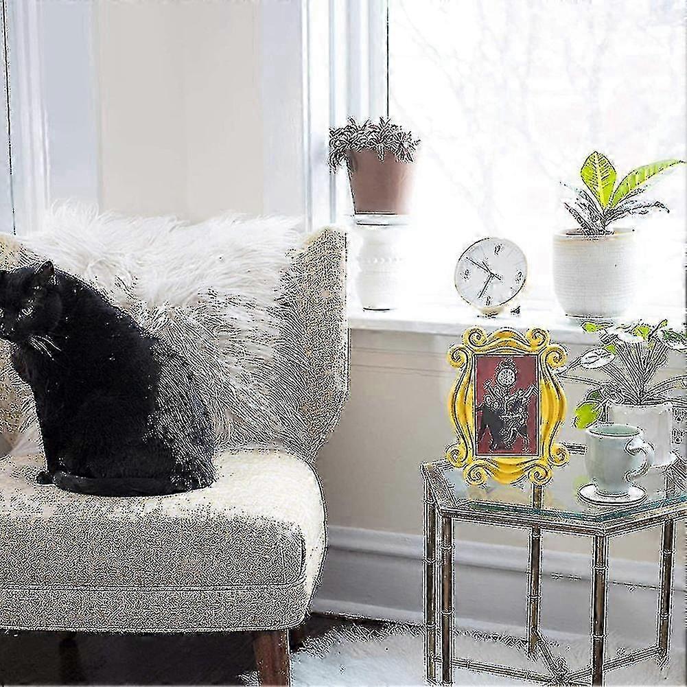 Door Photo Frame Wooden Yellow 25cm Friends Peripheral Wall Decoration ...