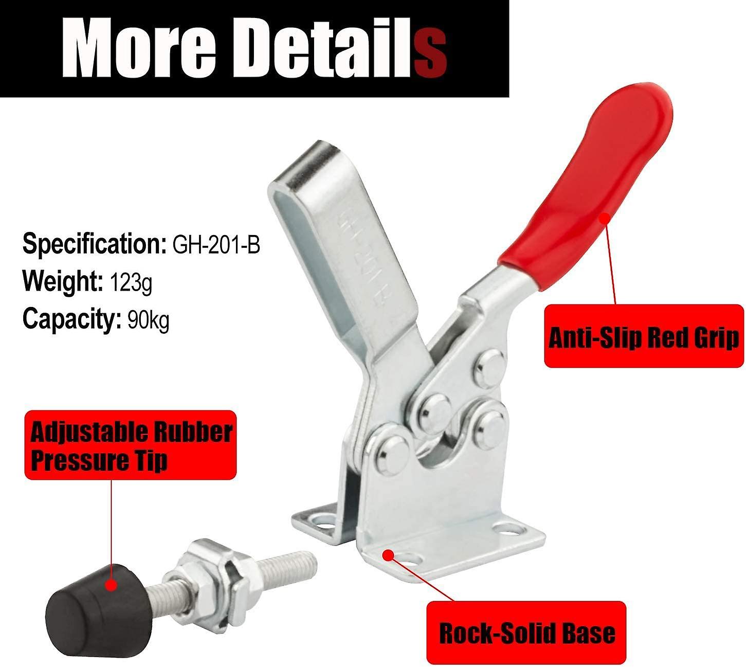 4pcs Toggle Clamp Toggle Clamp Holding Capacity About 90 Kg Non-slip ...