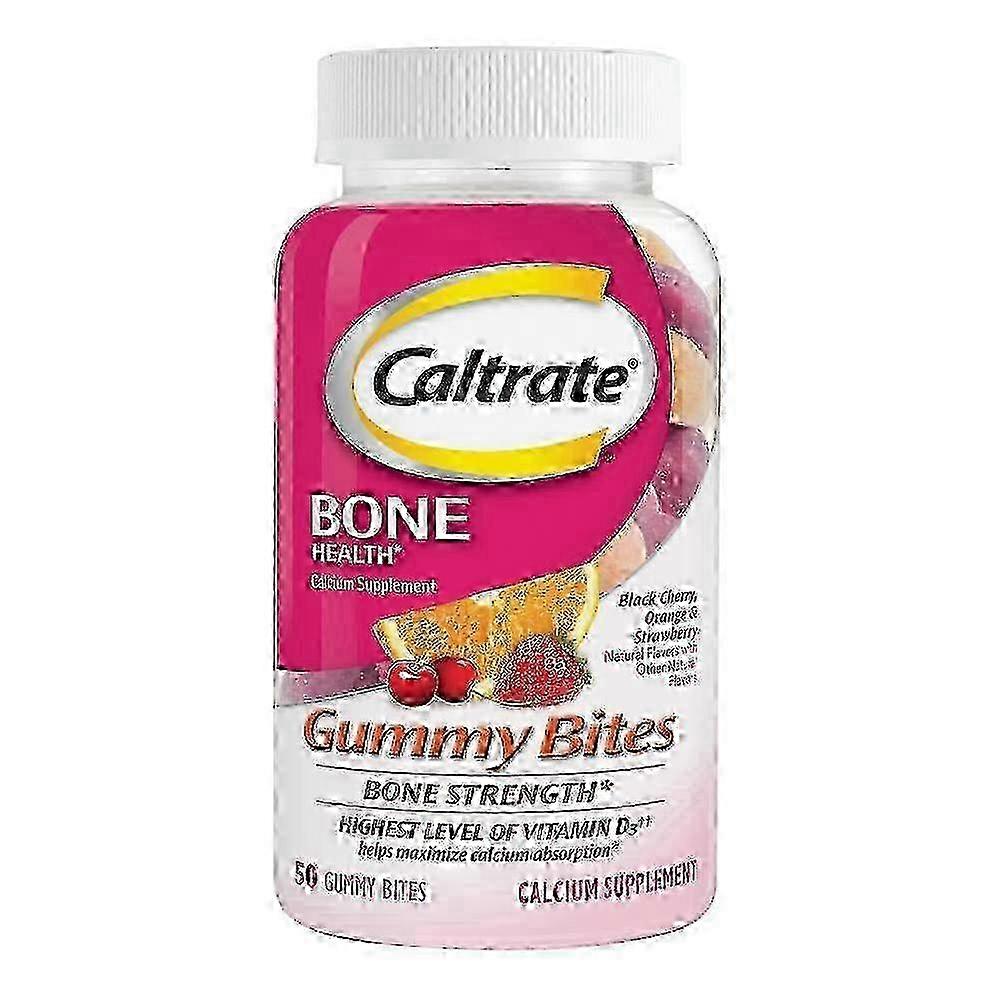 Caltrate Calcium & Vitamin D Gummy Bites, Black Cherry, 50 Ea | Fruugo UK