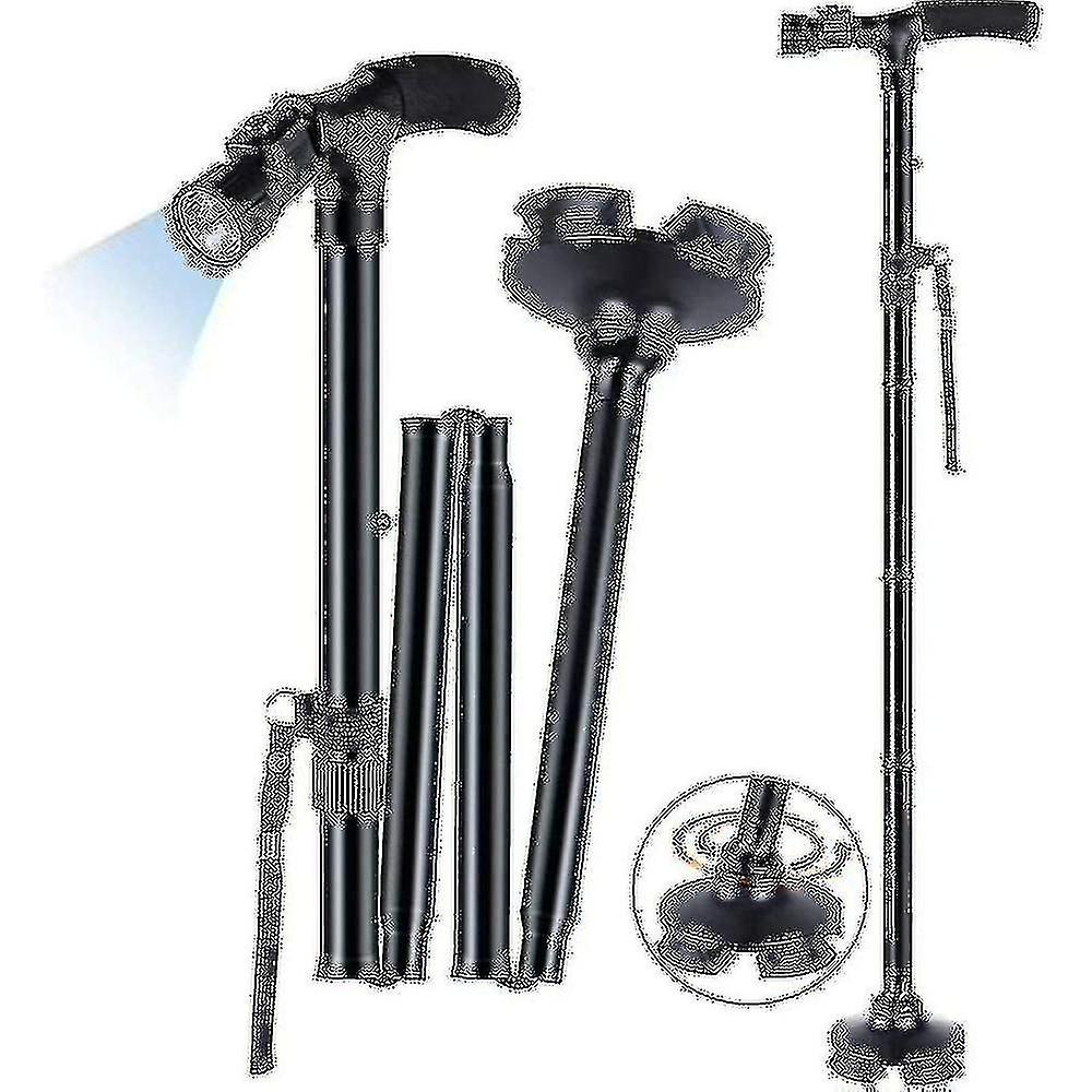Canne de marche pliante avec lumière LED, Versailles Hauteur réglable ...