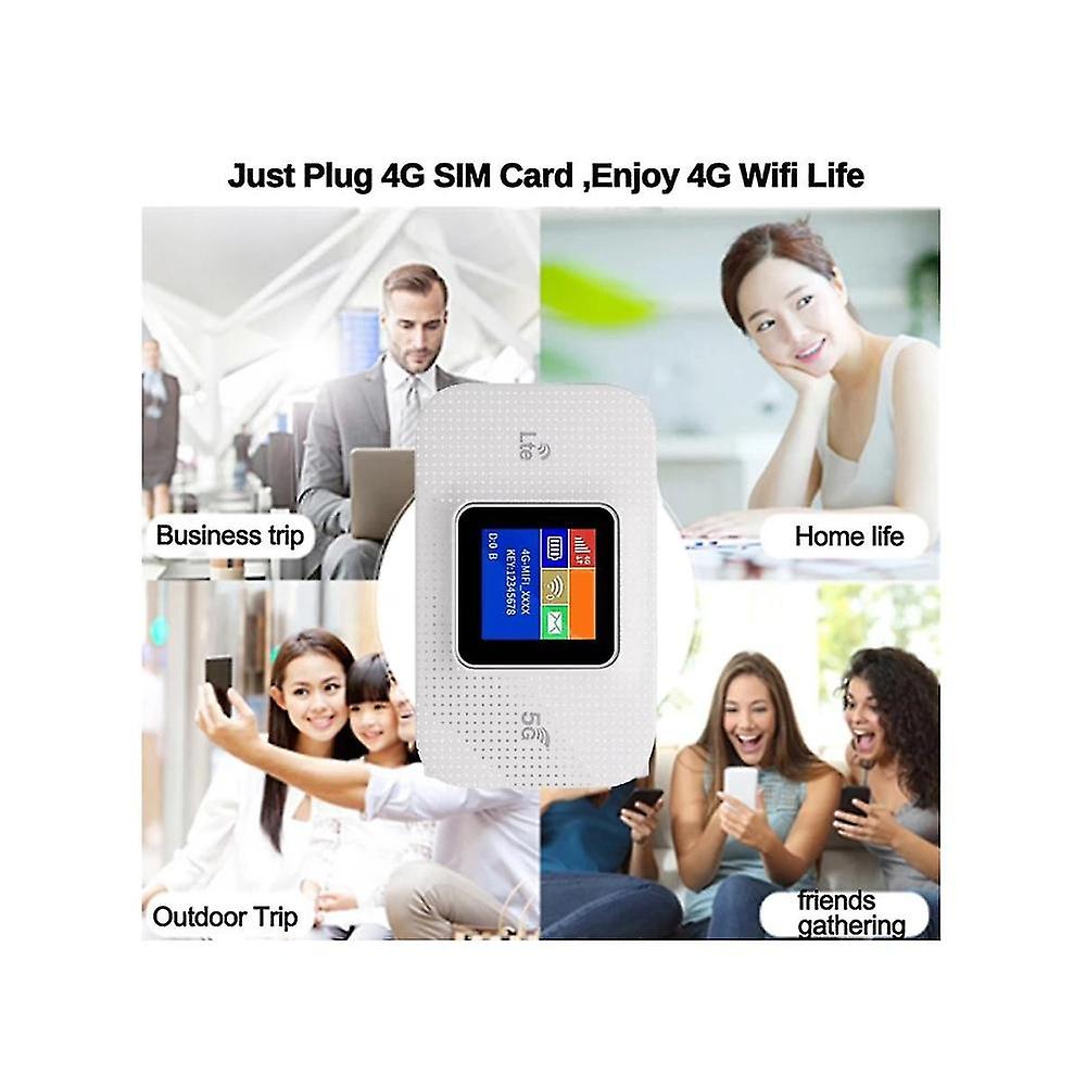 4g Mifi Portable Wifi Wireless Router Color Display 150m 3000mah With ...