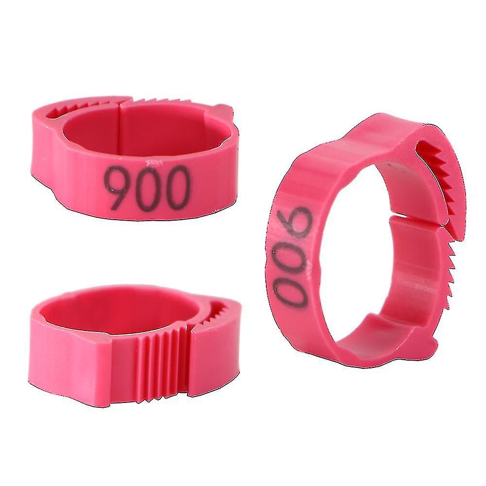 100pcs Chicken Foot Ring Adjustable Size, Poultry Leg Number Tag Buckle ...