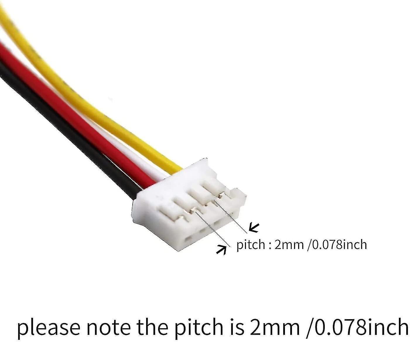 Kryp 50 Pairs Jst Male 4 Pin Jst-ph Connector Micro Jst 2.0mm 4 Pin Connector With Cable Wire ...