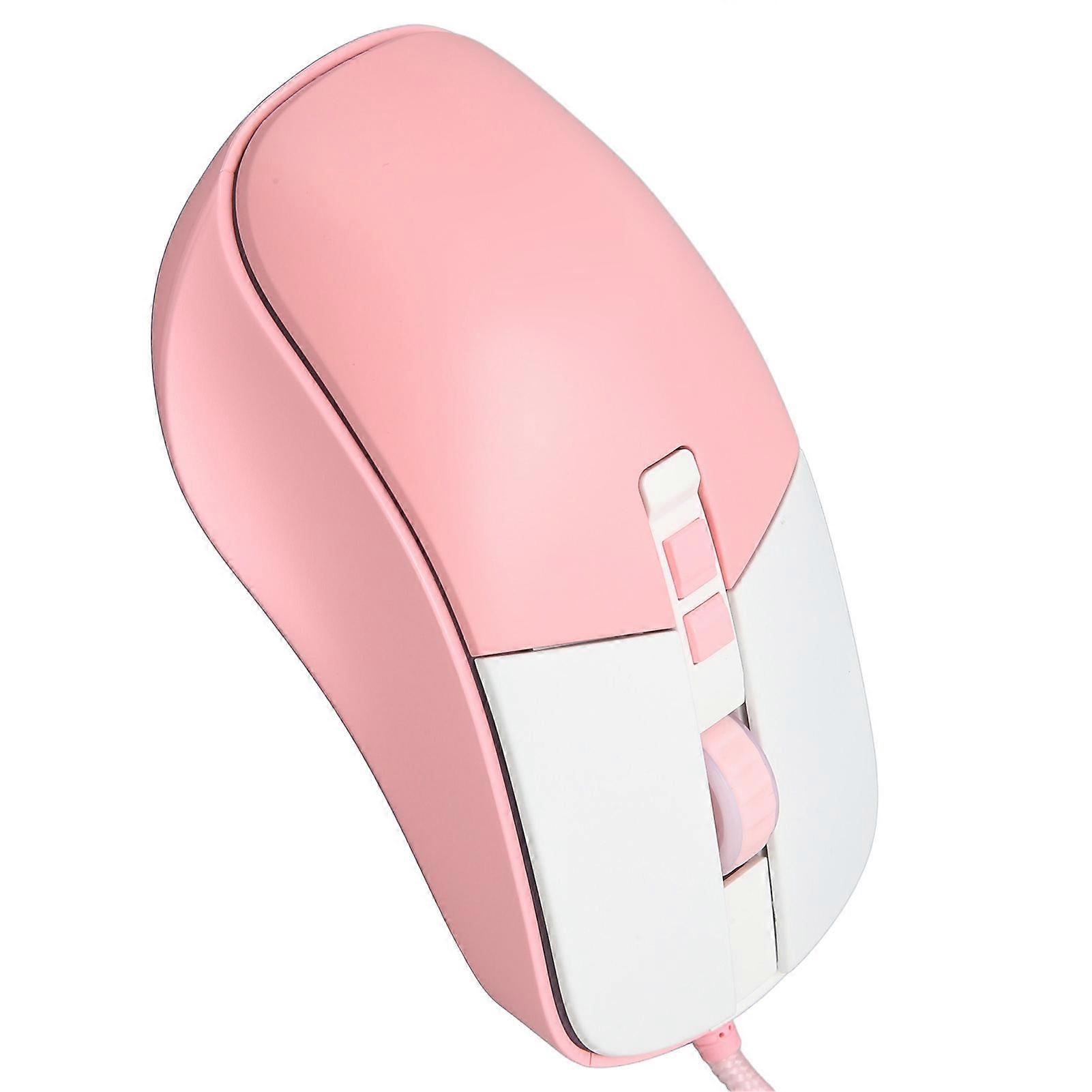 Wired Mouse Ergonomic Streamlined Cool RGB Optical Sensor Gaming Mechanical Mouse for Home ...