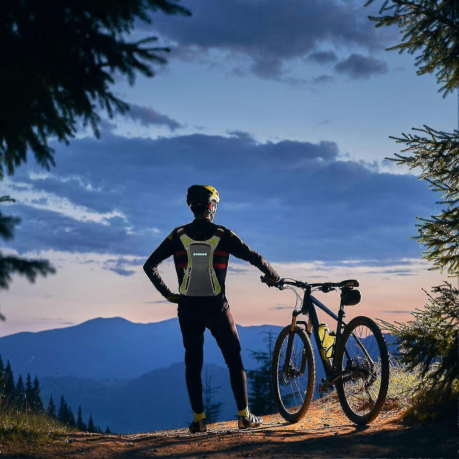 LED Turn Signal Backpack IPX5 Waterproof Reflective Backpack with ...