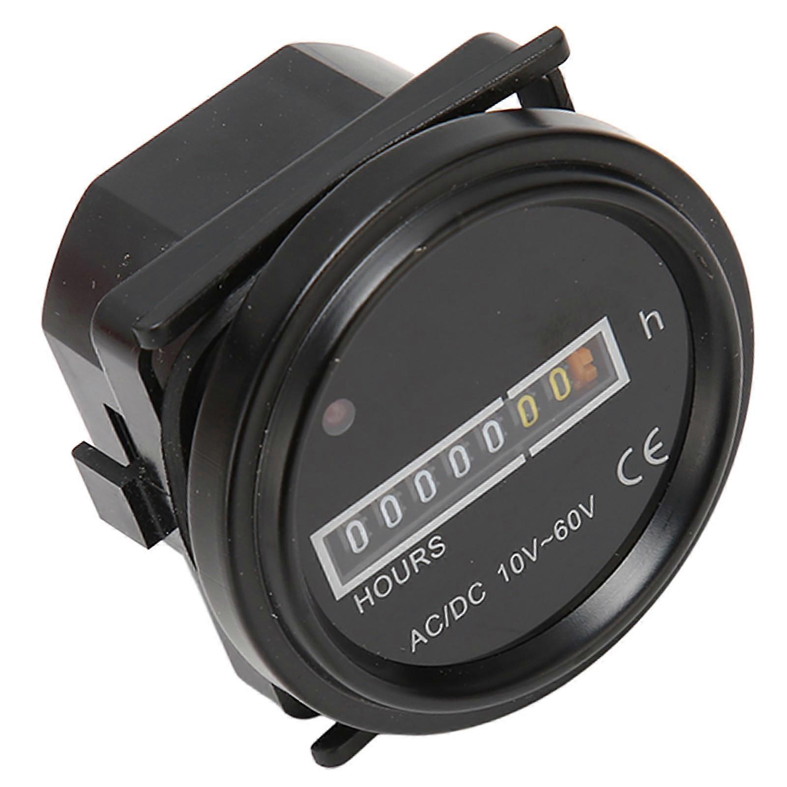 Boat Hour Meter 2.4in Diameter Maximum 99999.99H High Accuracy Mechanical Hour Meter for Boat ...