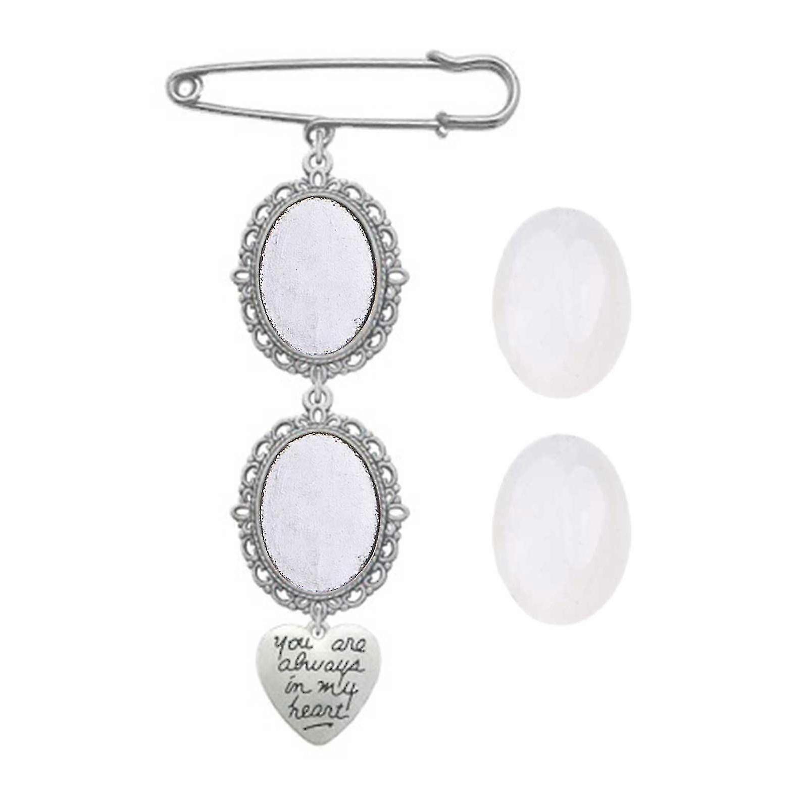 Wedding Bouquet Photo Charm Diy Pin Brooch Making Kit Lacy Frame Charm ...