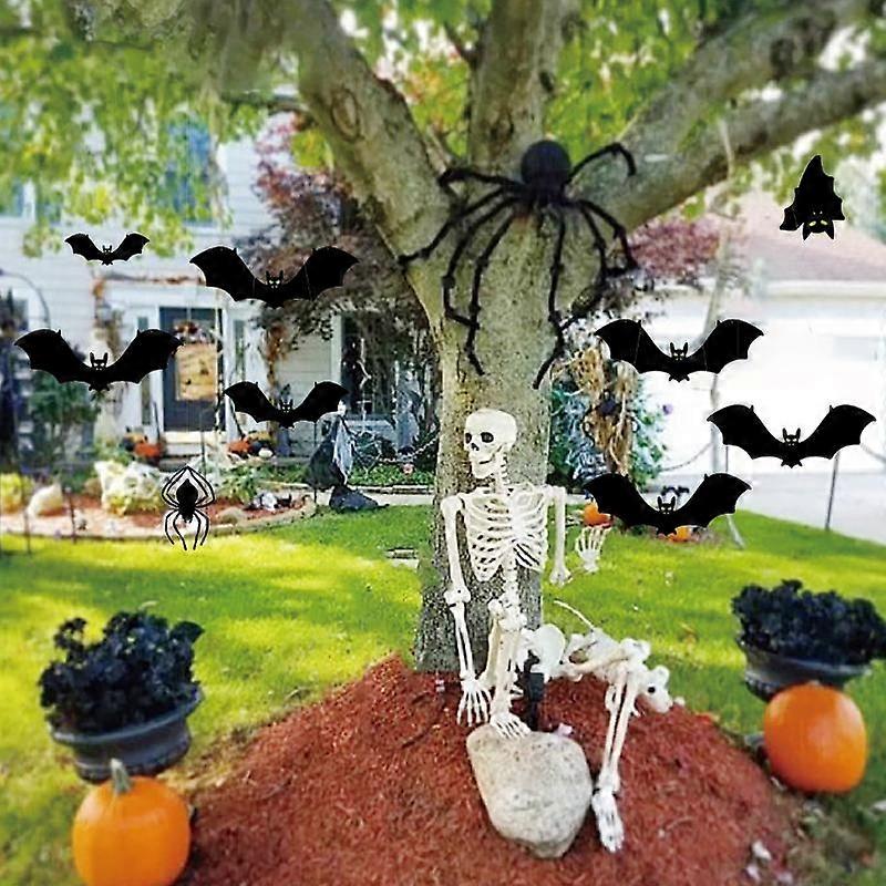 Halloween Black Bat Pendant Outdoor Party Courtyard Wall Tree Hanging ...
