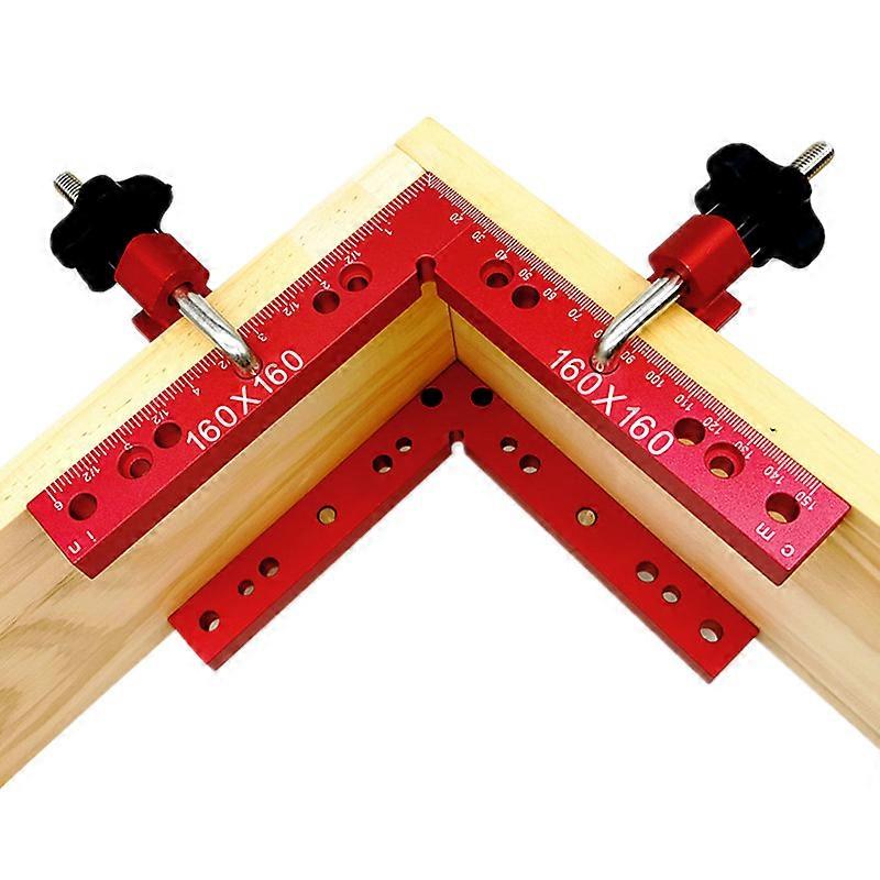 2 Set 160mm Woodworking Corner Clamps Right Angle Ruler 90 Degree L ...