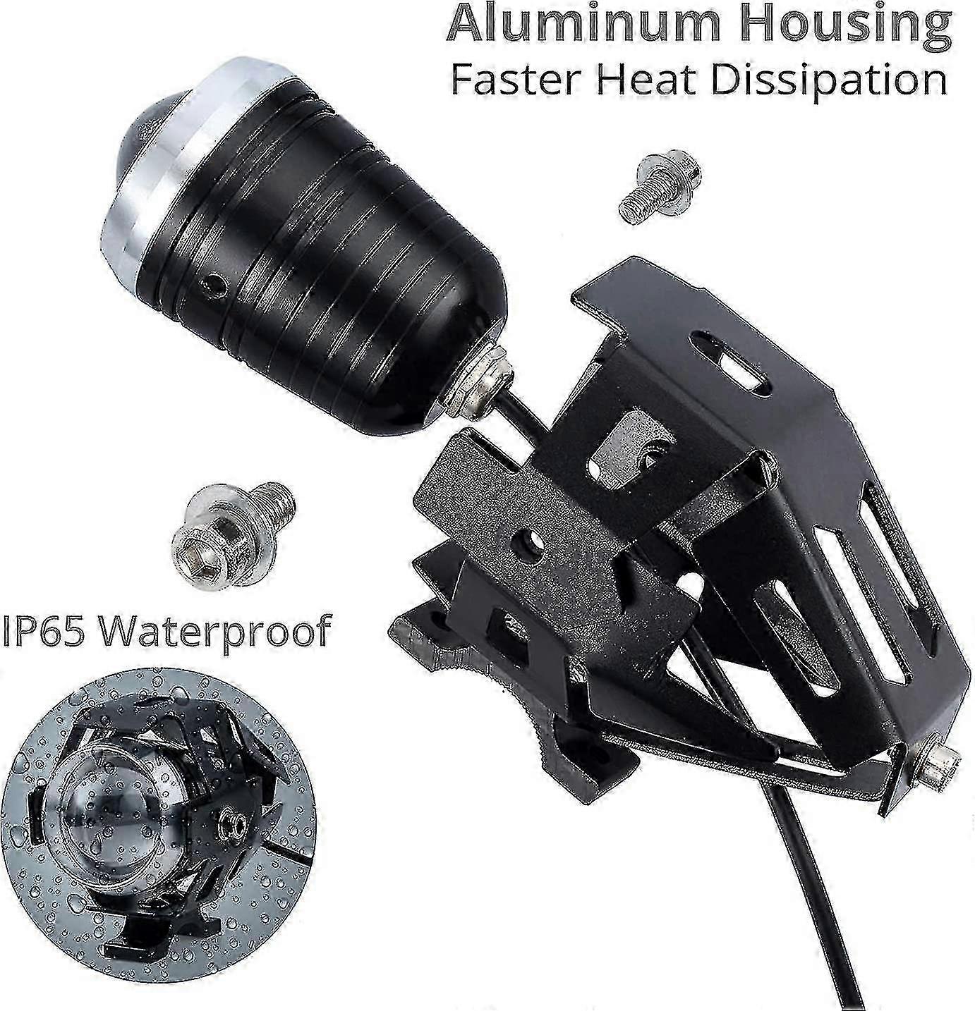 2pcs 125w Motorcycle Headlight Led Additional Lights Motorcycle Front ...