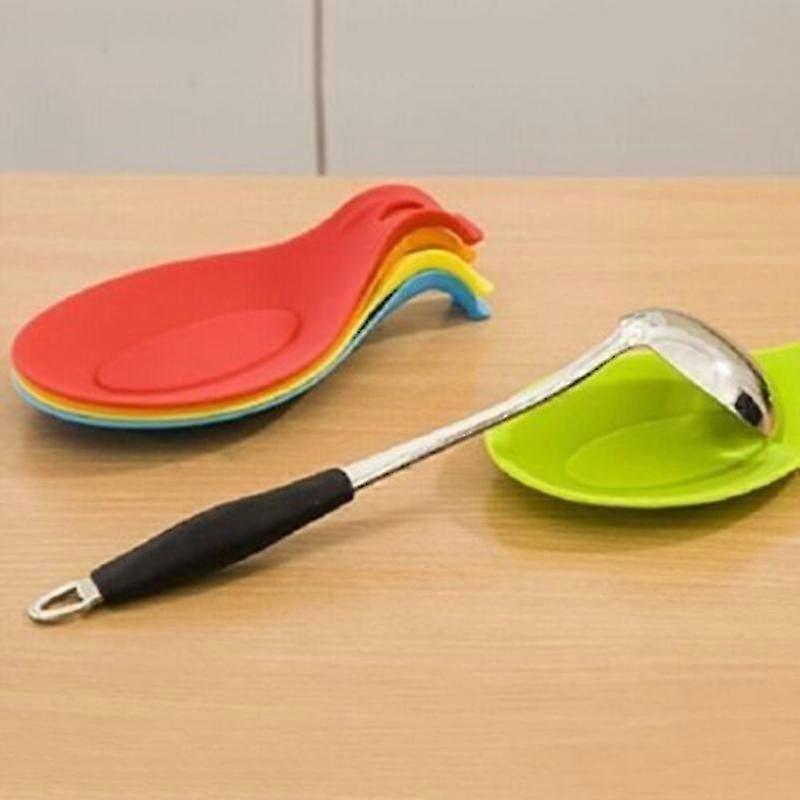 Food Grade Silicone Soup Spoon Ladle Rest Container Rack Holder Kitchen ...