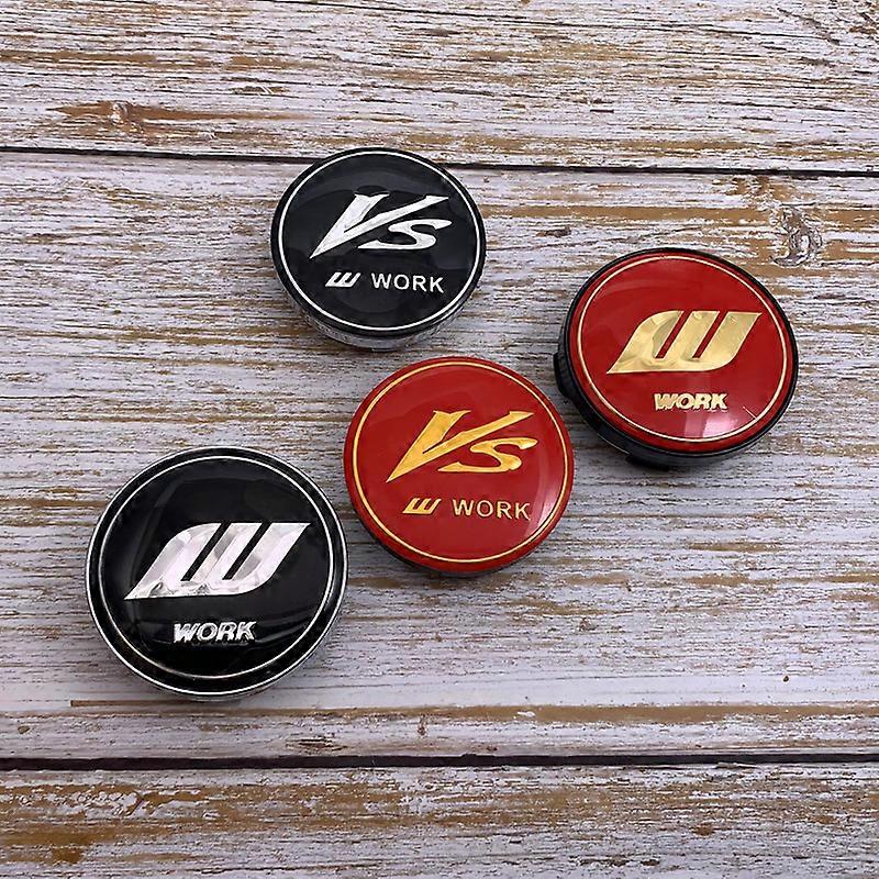 4pcs 56mm or 60mm newest W WORK VS Car Logo Emblem Wheel Center Cap Rim ...