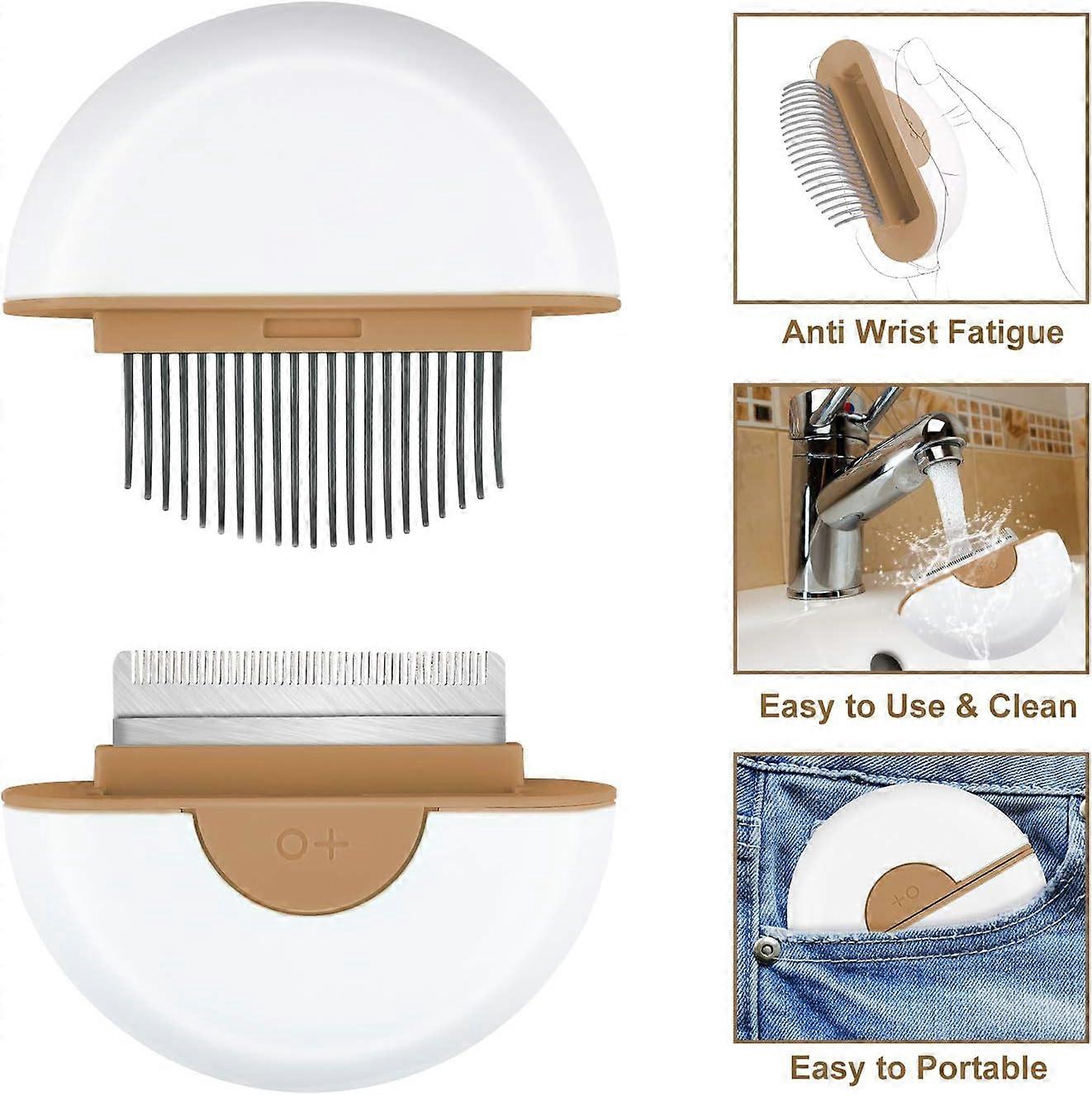 Cat Comb, Pet Comb 2 in 1 Washable Pet Comb Brush Cat and Dog Massage ...