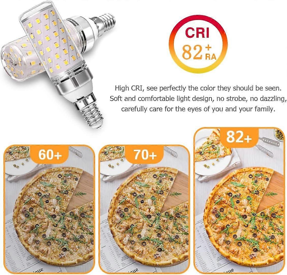 2025 New 4 Pack E14 LED Bulb 12W 1200lm Halogen Lamp Equivalent 100W ...