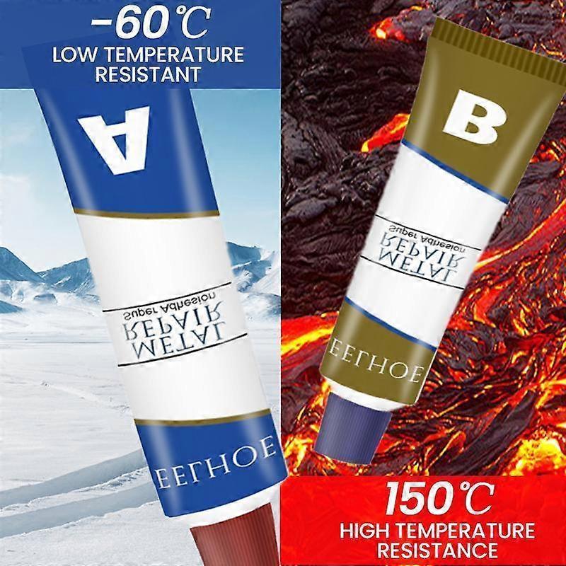 100g Magic Repair Glue AB Metal Cast Iron Repairing Adhesive Heat ...