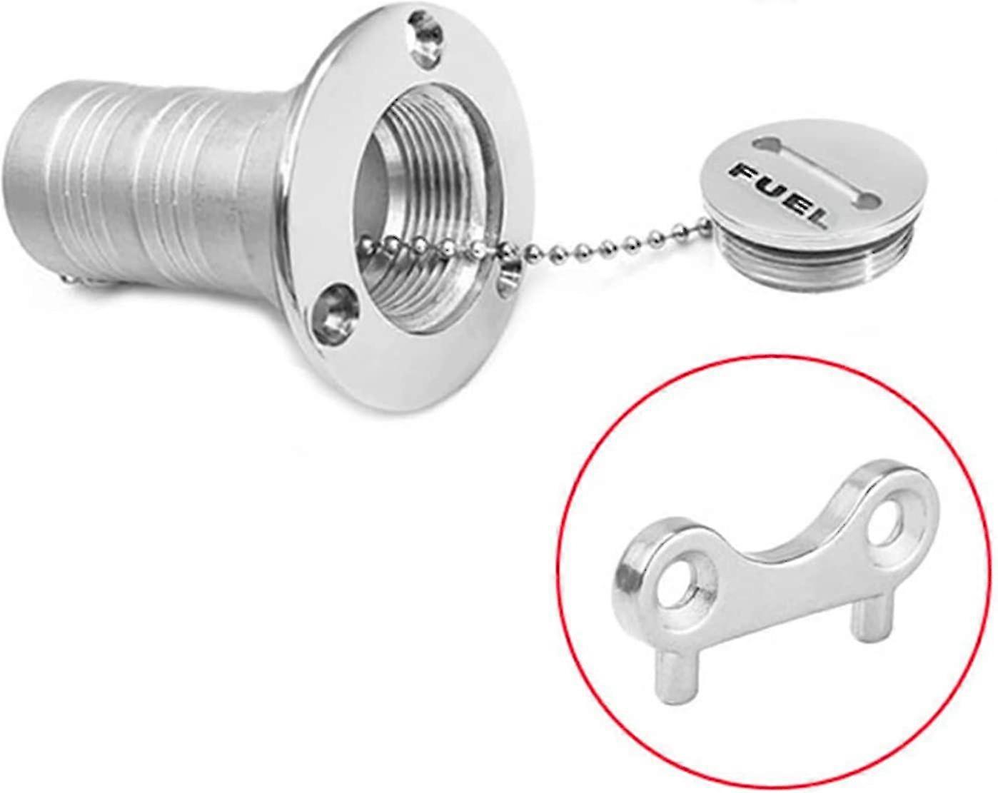 Boat Gas Cap Key Stainless Steel Gas Fuel Water Waste Tank Deck Filler ...