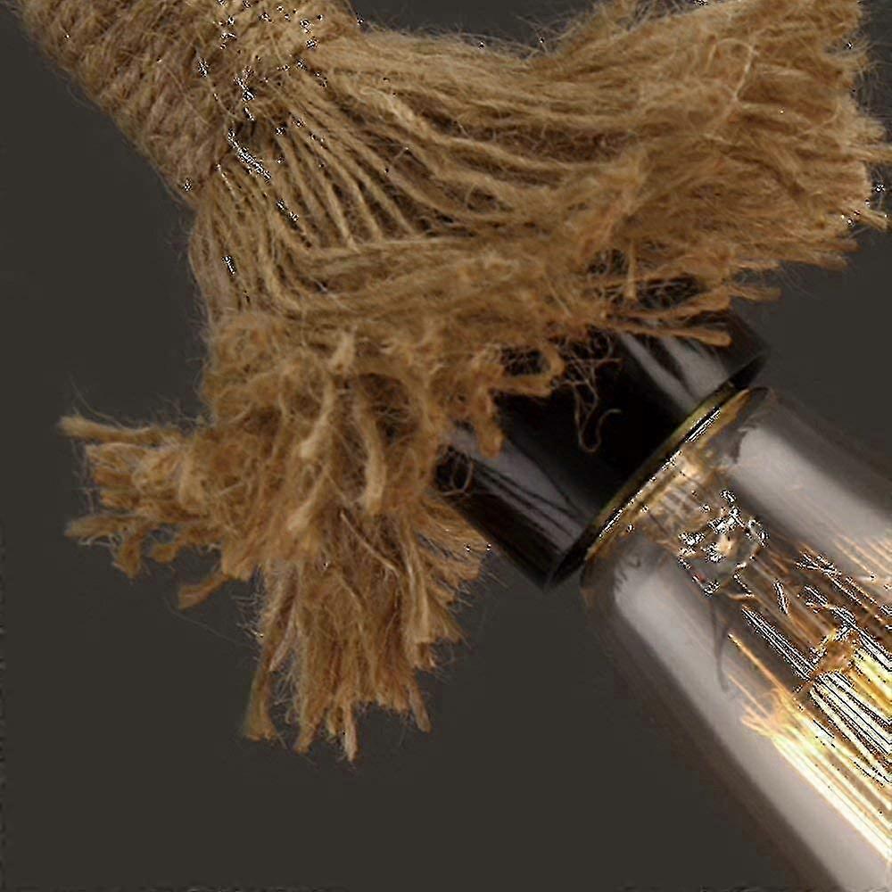 Pendant Light Vintage Hemp Rope, Mq Chandelier Pendant Light Single ...